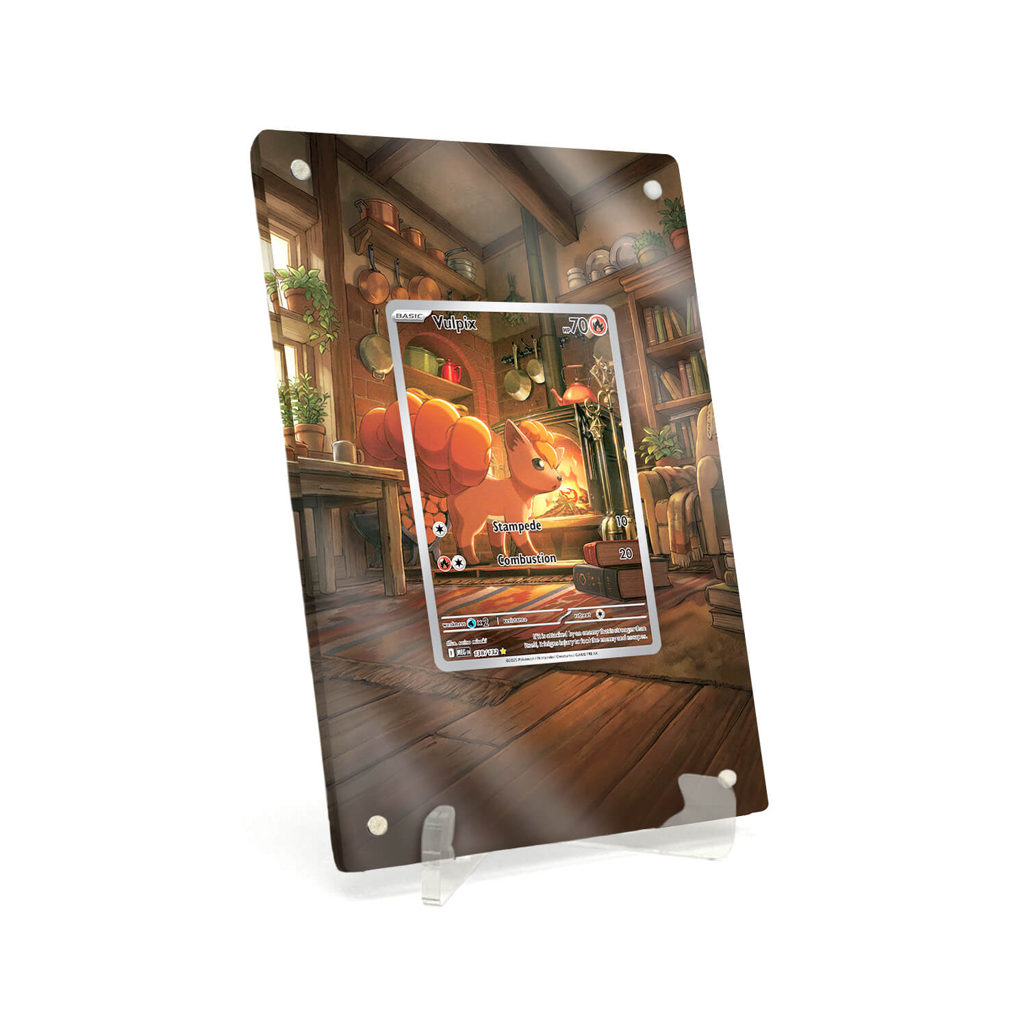 Extended artwork suitable for Pokemon Vulpix Mega Evolution MEG #138 ...